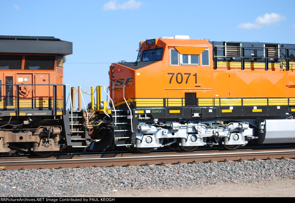 Cab Side Shot of the Newest ES44C4 I've Photo this year as she heads eastbound with a Stack Train.